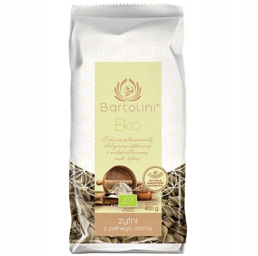 Paste integrale, BARTOLINI, Natural, Fusili, 400g - eMAG.ro