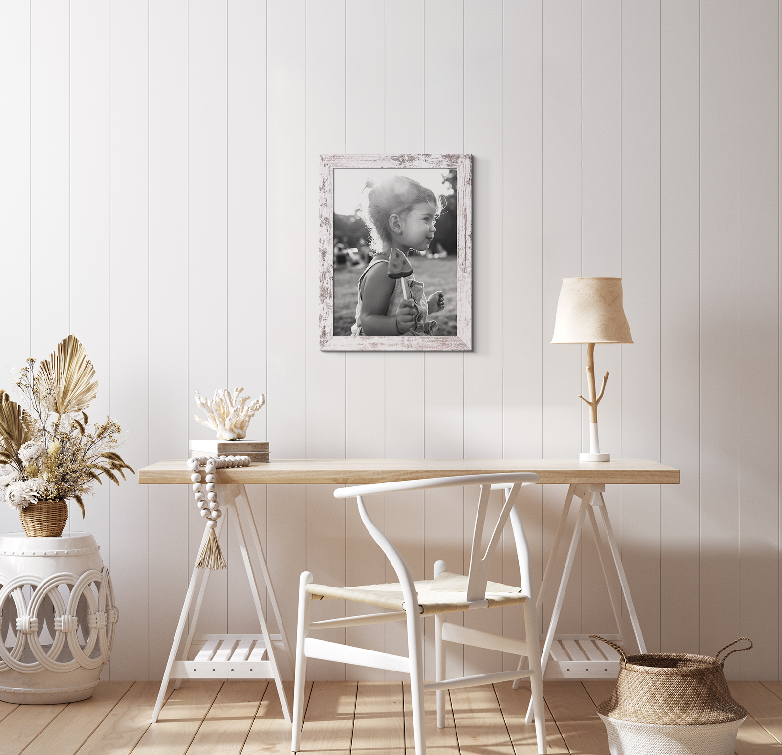 Ramka Na Zdjęcia 60X80 Cm Ramki 80X60 Biała Sosna - Nice Stuff | Sklep ...