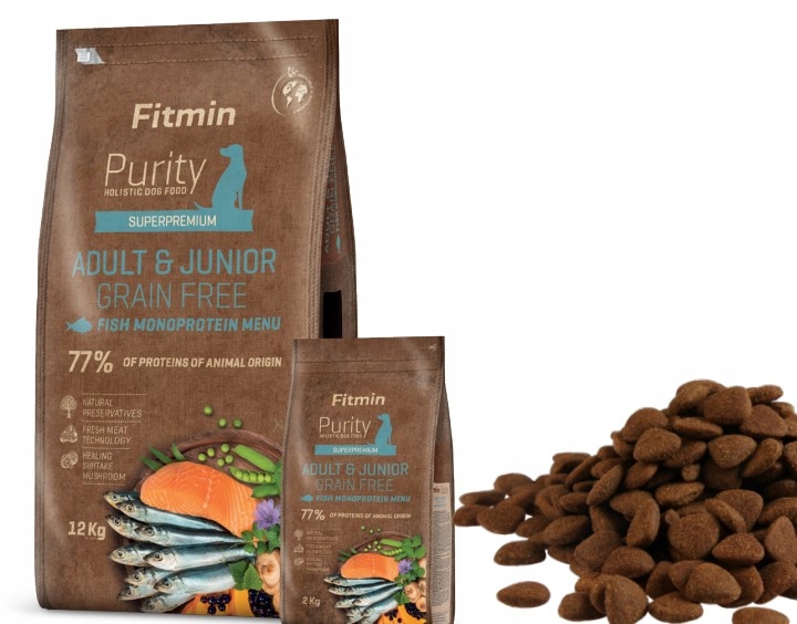 Fitmin Purity ADULT JUNIOR FISH MONOPROTEIN 12kg - FITMIN | Sklep EMPIK.COM