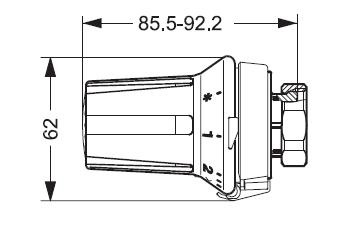 Głowica term. RTD VERSA RAW 5215 DANFOSS ciecz serwisowa - DANFOSS ...