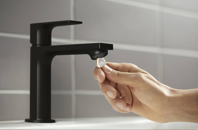 Bateria umywalkowa Rebris E 72557000 czarny matowy - Hansgrohe | Sklep ...