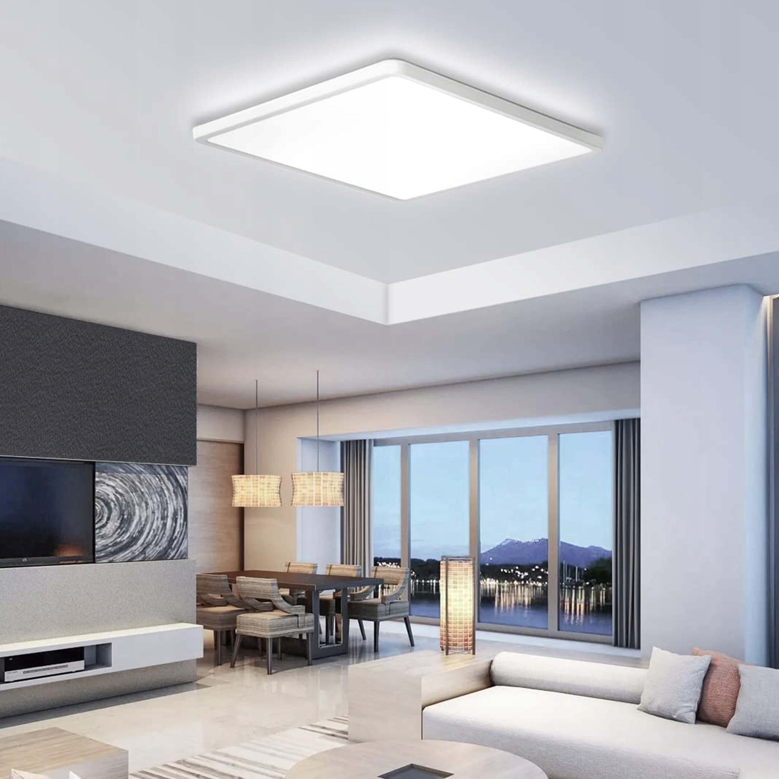 Panel Led Plafon Kwadrat Natynkowy Sufitowy 24W - LTC | Sklep EMPIK.COM