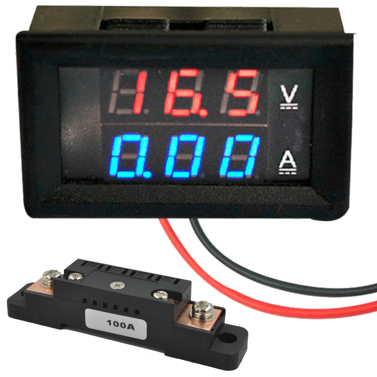 Ampermetru si voltmetru, Benetech, DC 100A, Negru - eMAG.ro