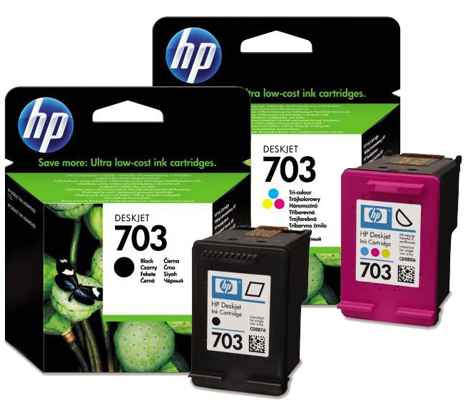 Tusze Oryginalne HP 703 Czarny + Kolor - HP | Sklep EMPIK.COM