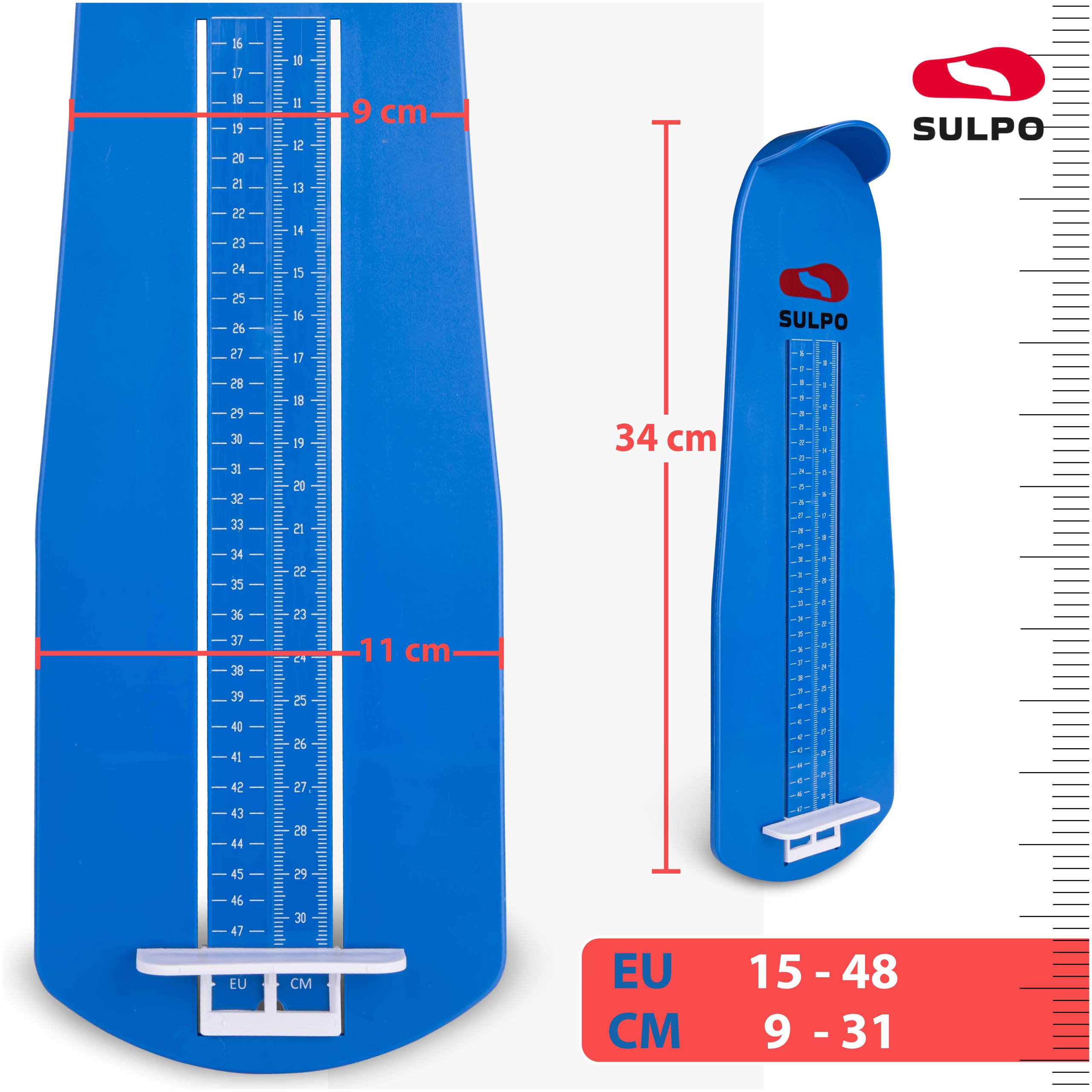 Miarka Do Stóp Miara Stopy Dobór Rozmiaru Obuwia | Sklep EMPIK.COM