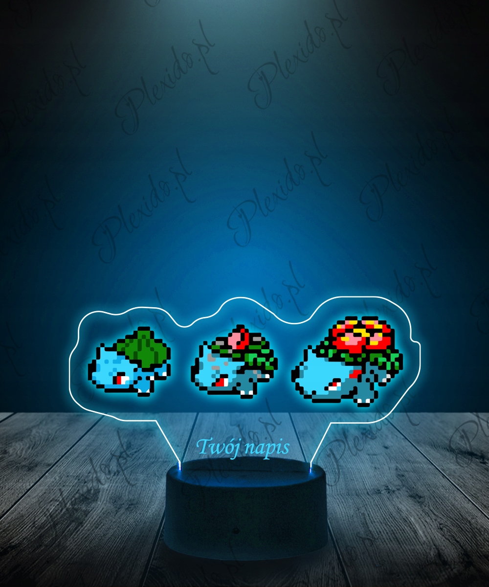 Lampka Na Biurko UV Bulbasaur Ewolucja PLEXIDO - Plexido | Sklep EMPIK.COM