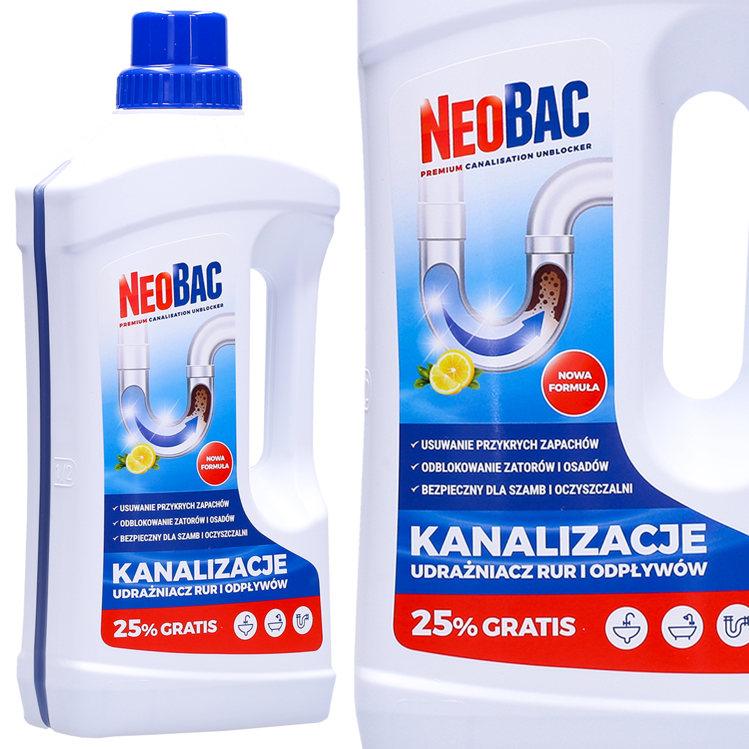 Neobac Kanalizacje Udrażniacz Rur Odpływów 1L - Inny producent | Sklep ...