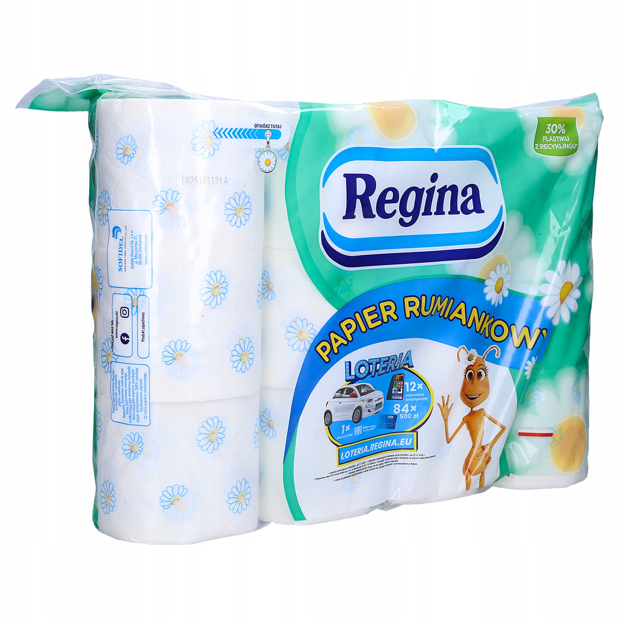 Zestaw 4X12 Regina Papier 3W Rumiankowy 48 Rolek - Regina | Sklep EMPIK.COM