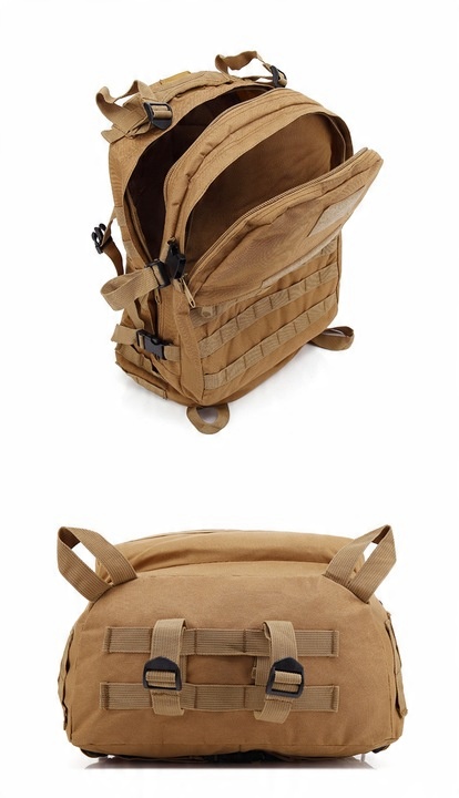 Plecak Wojskowy Taktyczny Turystyczny Militarny 40L Outdoor Survival Khaki - Arena.pl