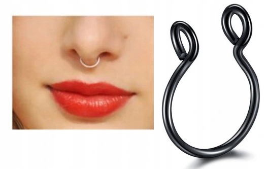 Fake septum U Kolczyk do Nosa Stal Ring Punk - Inna marka | Moda Sklep ...