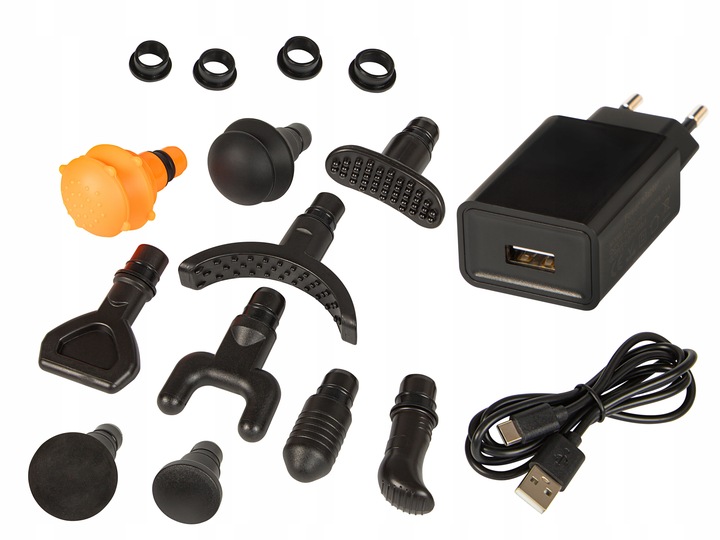 PISTOLET DO MASAŻU PLECÓW CIAŁA MASAŻER MASSAGE GUN ZESTAW PRO 10 ...