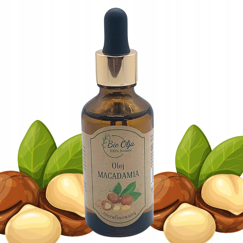 BioOlja Macadamia 50 ml olejek do twarzy i ciała nierafinowany | Z-natury.com.pl