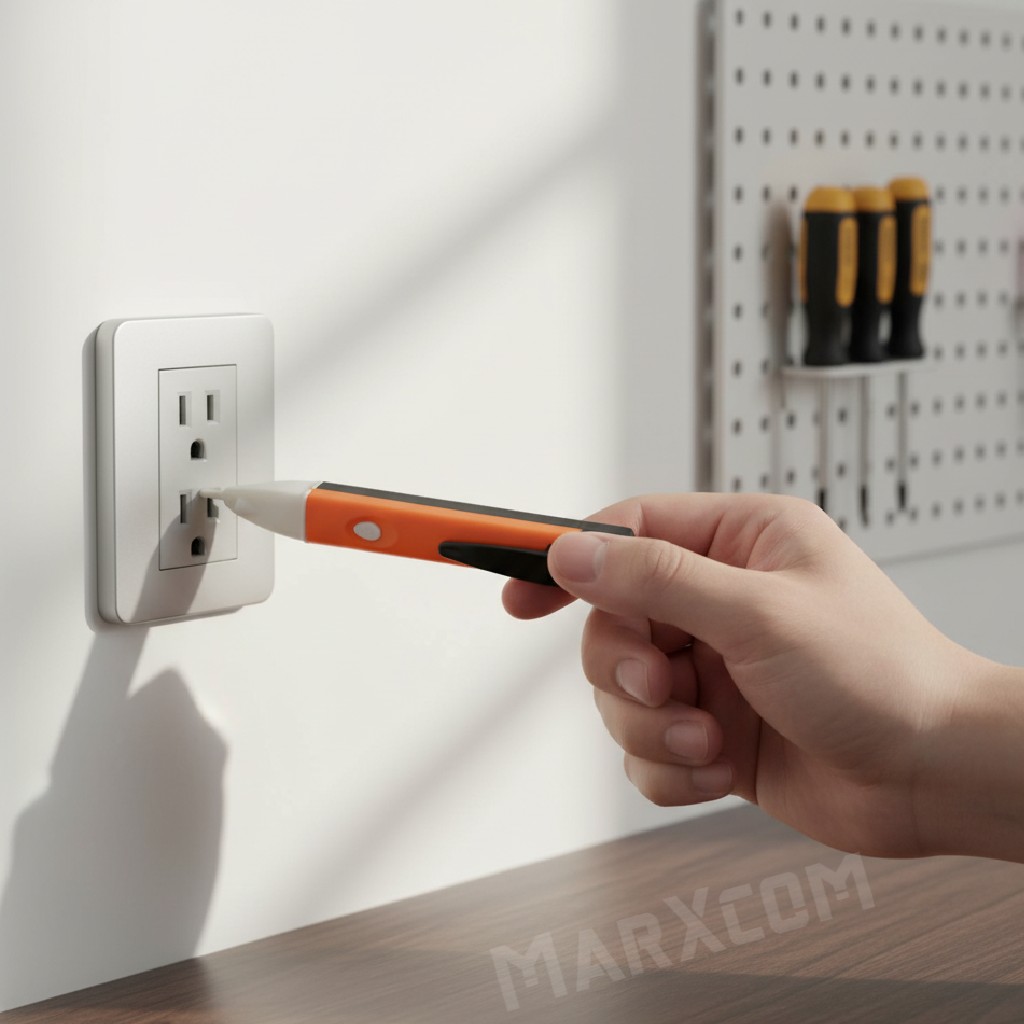 Bezkontaktní zkoušečka napětí 90-1000V, světelná a zvuková signalizace ...