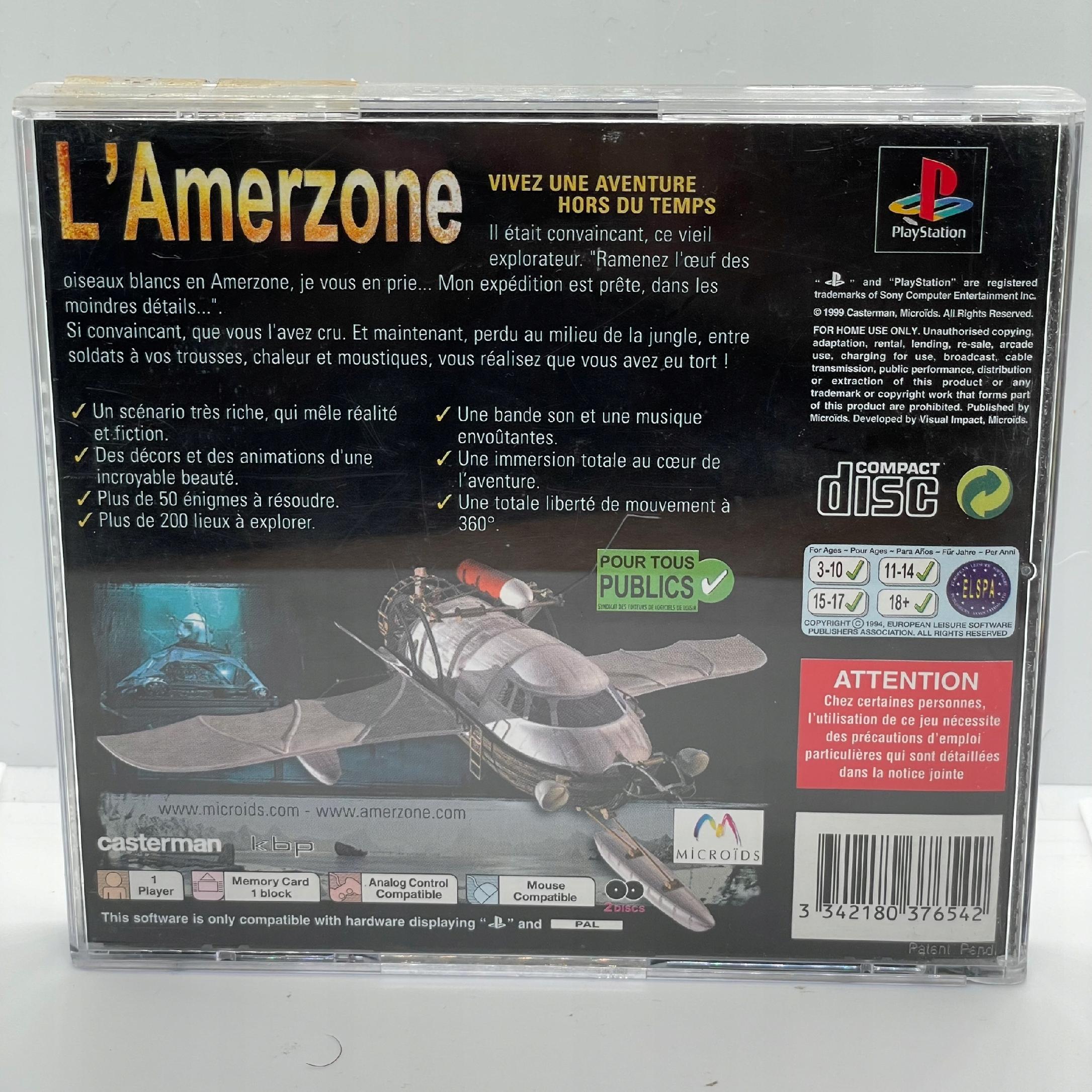 Amerzone PlayStation PS1 PSX - PlayStation | Retrobroker