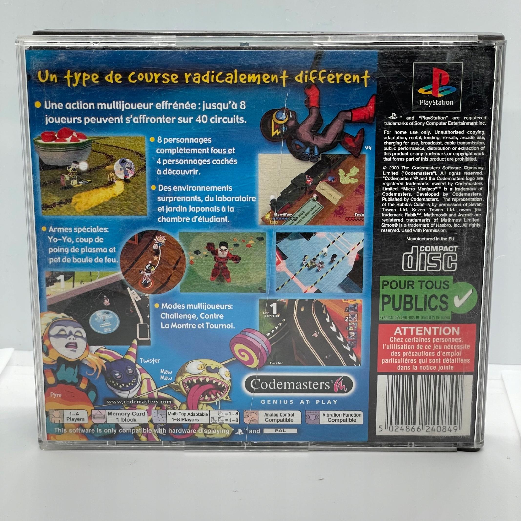 Micro maniacs ps1 store
