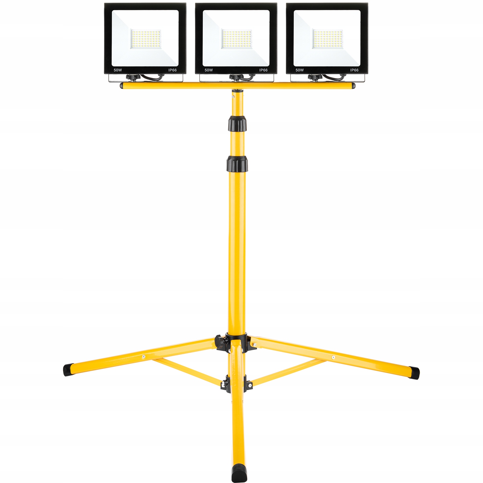 Naświetlacz HALOGEN LED Lampa Robocza na Statywie 3x 50W 6500K - NNLED | Sklep EMPIK.COM