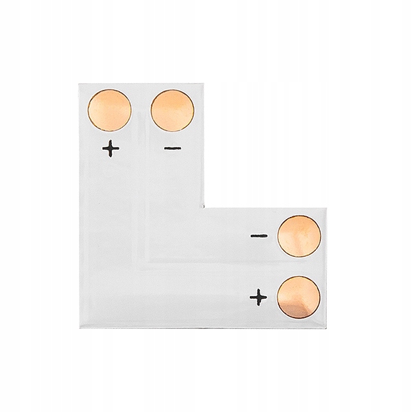 Złączka kątowa do taśm LED PCB TYP L 2-PIN 10mm - Lumiled | Sklep EMPIK.COM