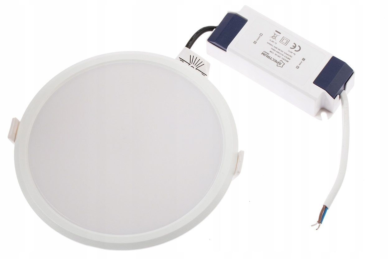 Panel LED Okrągły Podtynkowy wpuszczany 12W CCT ALGINE SPECTRUM Smart ...