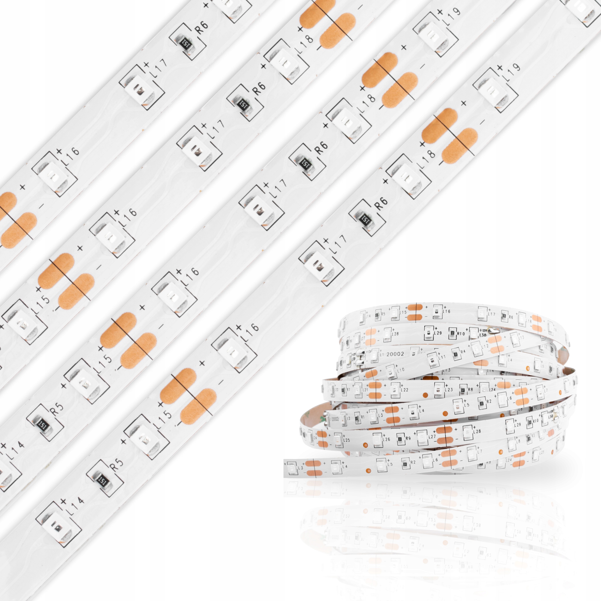 Taśma LED Pasek 12V 24W 300LED 2835 Zielona 8mm 5m - Lumiled | Sklep ...