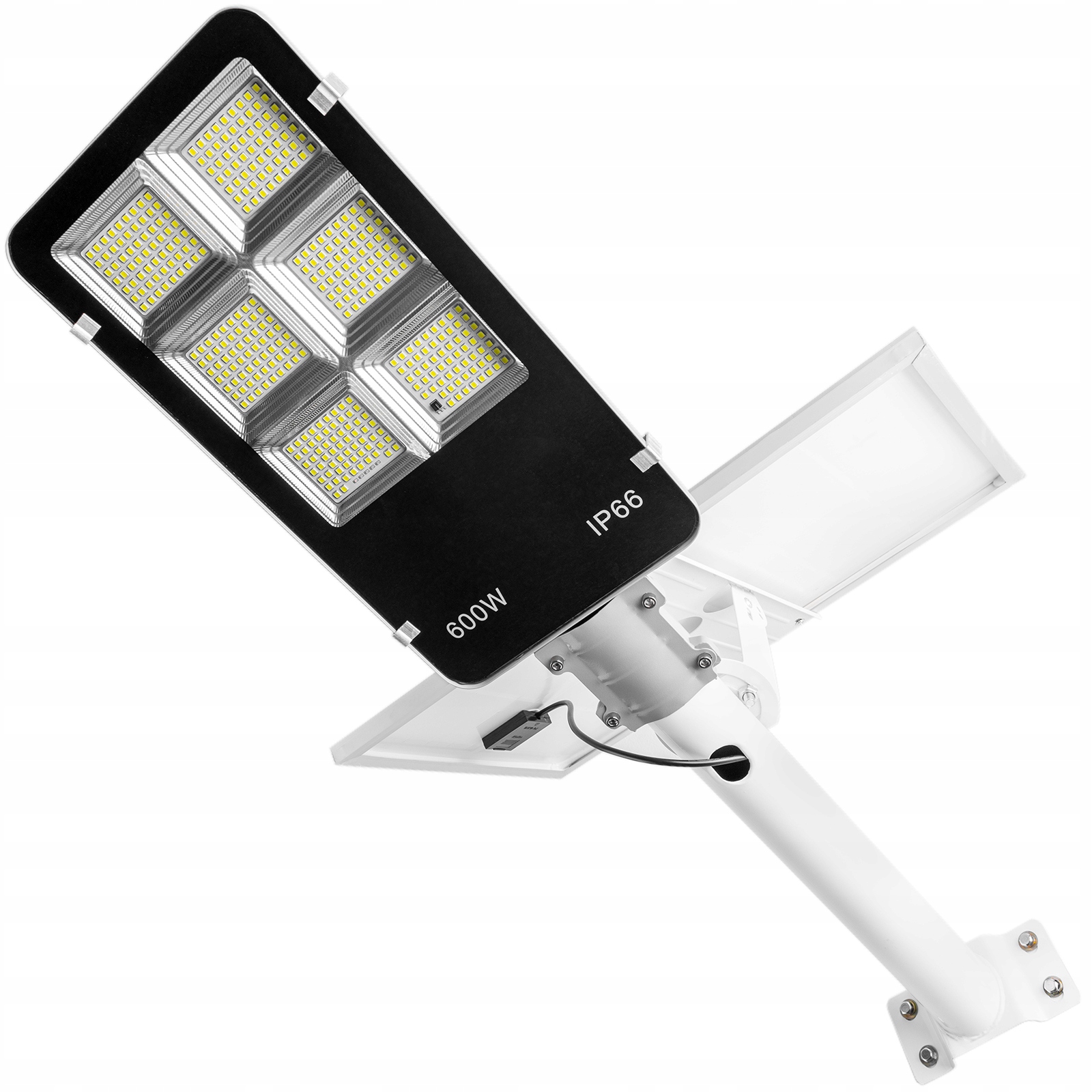 Lampa Solarna Uliczna LED 600W 6500K LATARNIA z Uchwytem i Pilotem - NNLED | Sklep EMPIK.COM