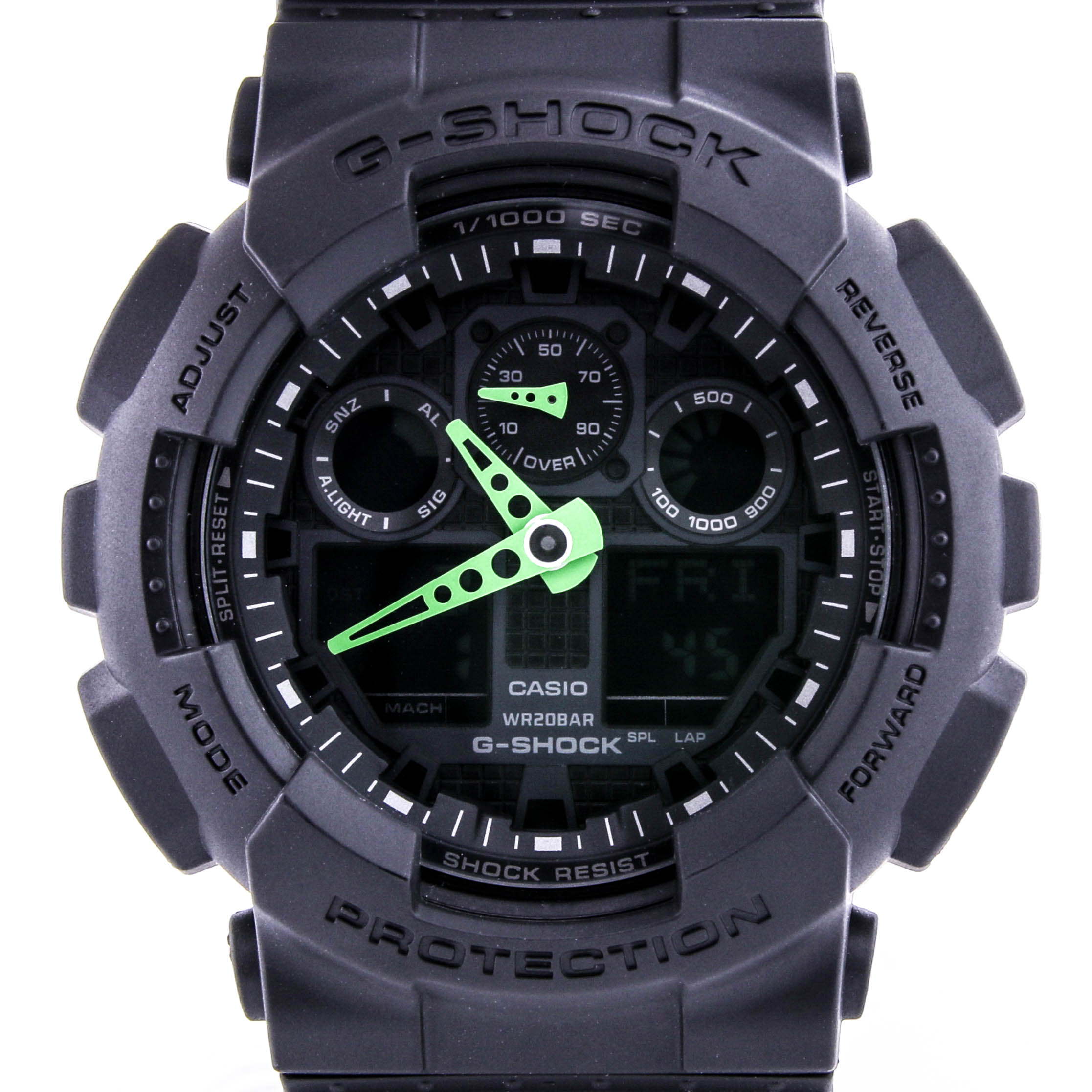 CASIO G SHOCK GA 100C 1A3ER CHRONO ALARM WORLD TIME 20ATM EBay CASIO G SHOCK GA 100C 1A3ER CHRONO ALARM WORLD TIME 20ATM EBay