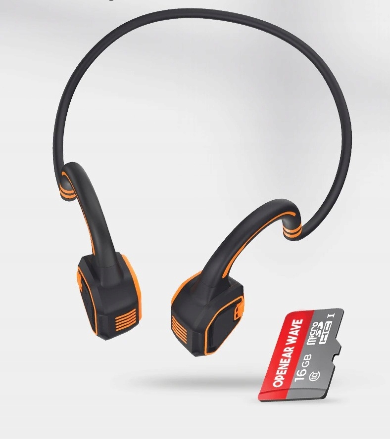 Casti Bluetooth fara fir Conductie osoasa IP68 pentru inot Bone ...