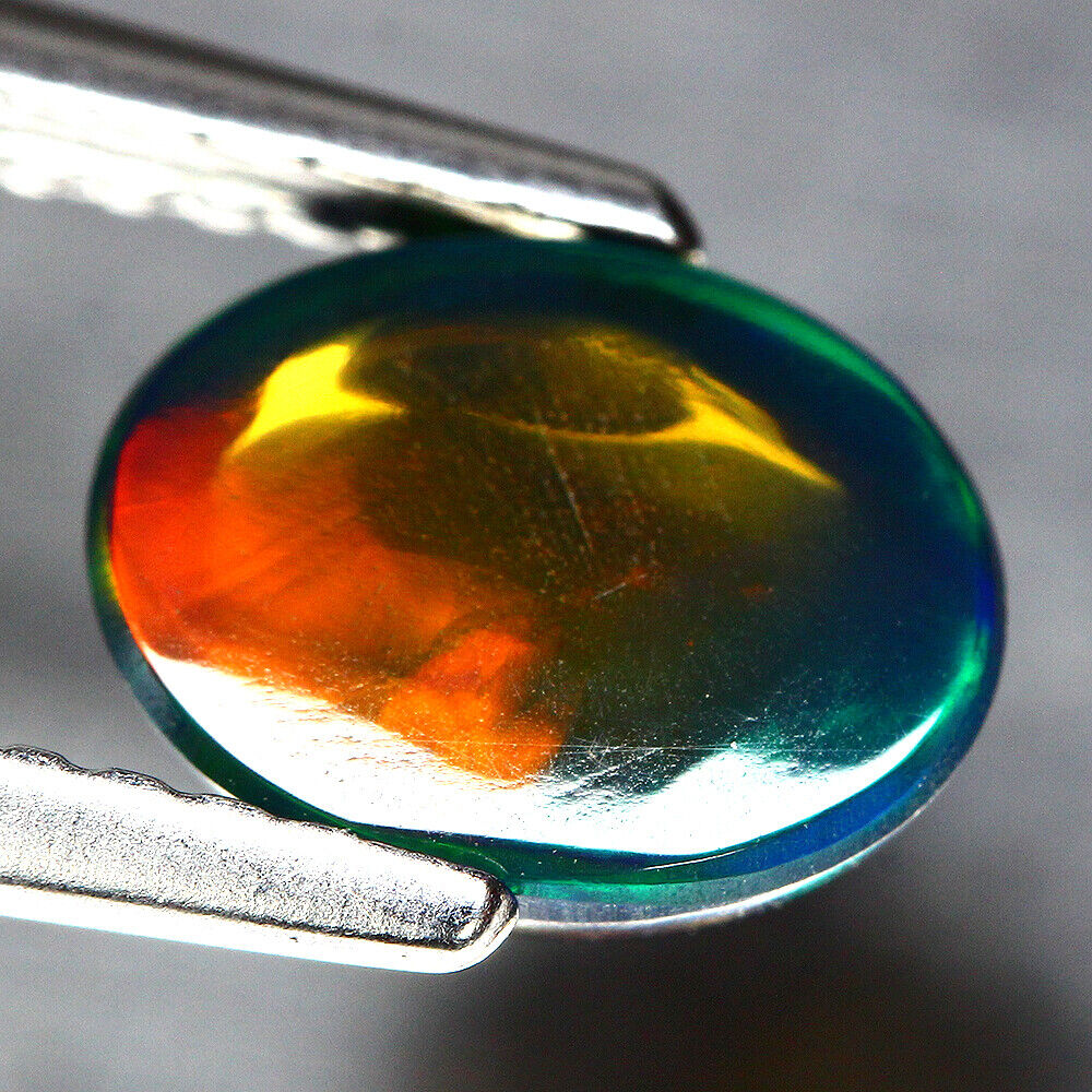 Opal negru natural 0.9ct, Songea, claritate imbunatatita, 8x6x4mm - eMAG.ro