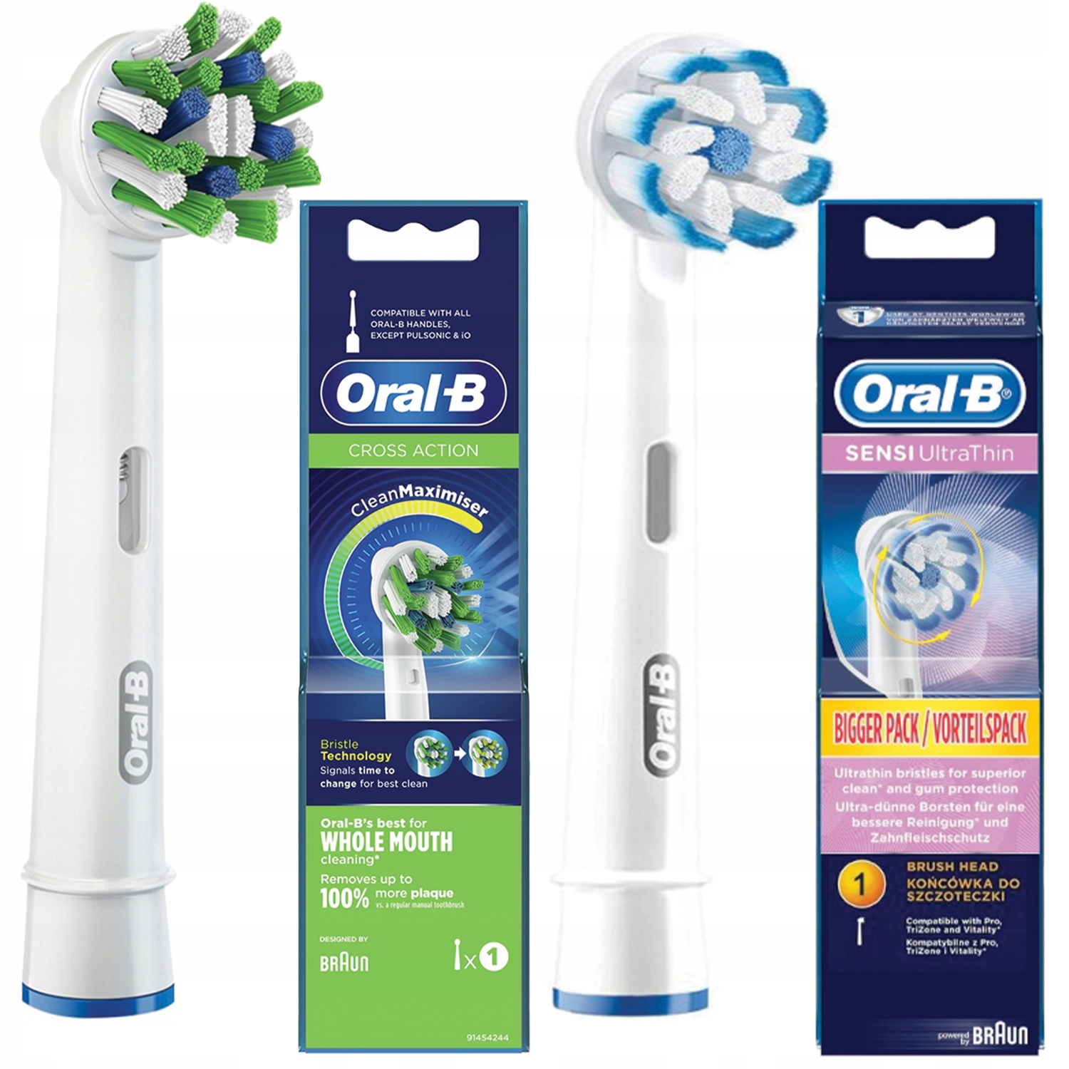 2 Końcówki Oral-B Cross Action Sensi Ultrathin - Oral-B | AGD Sklep ...