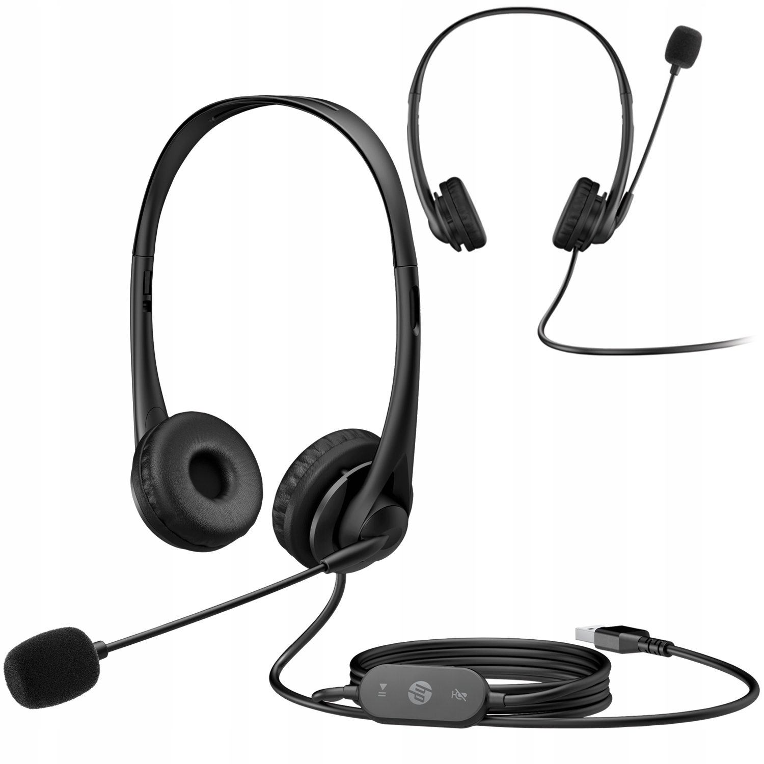 Słuchawki HP T1A67AA z mikrofonem usb przewodowe - HP | Sklep EMPIK.COM