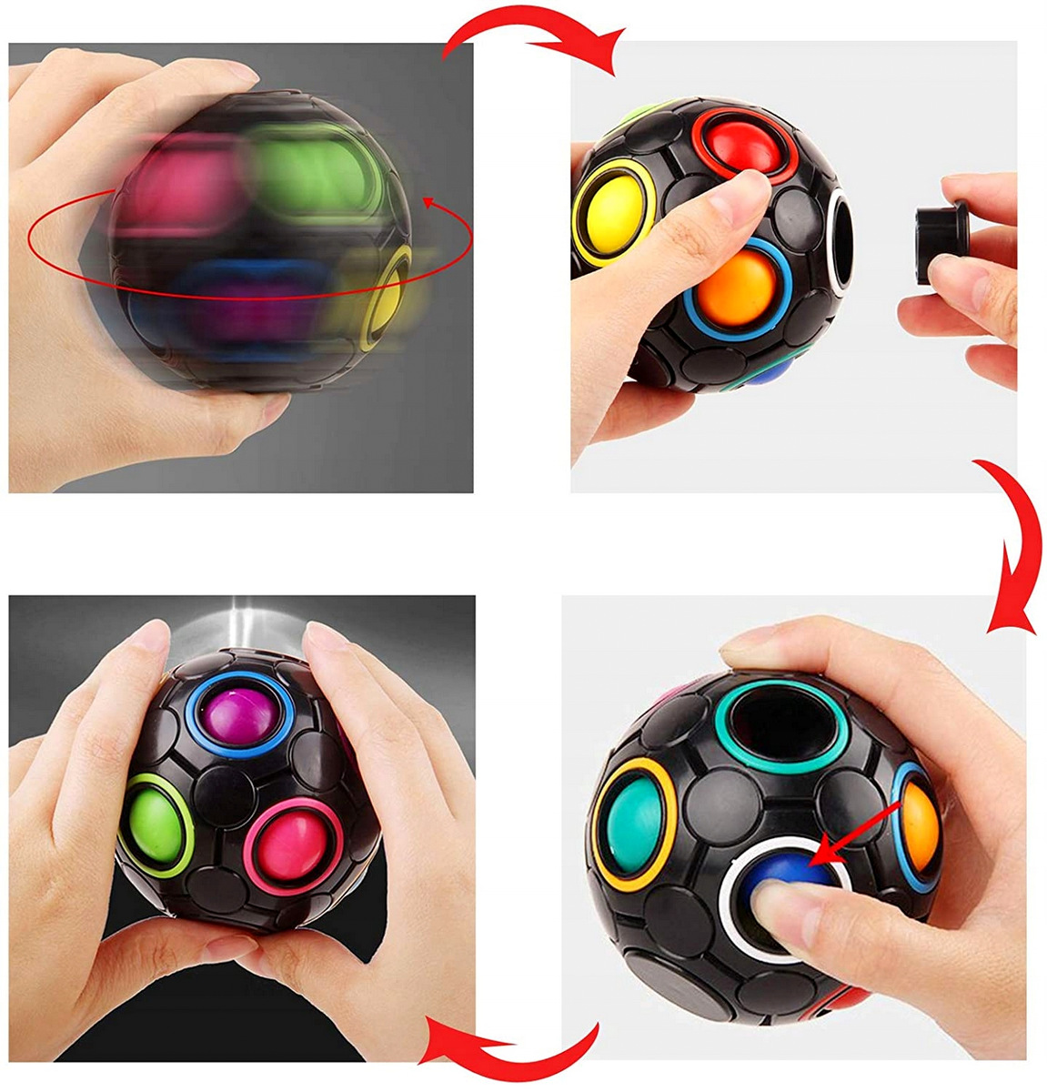 Kula Logiczna Cube Magic Ball Antystres Spiner - Inny producent | Sklep ...