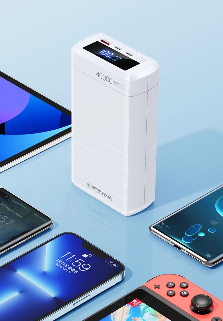 Power Bank Remax Rpp-310 40000 Mah 65W Pd Qc Usb-C 22.5W - Remax ...
