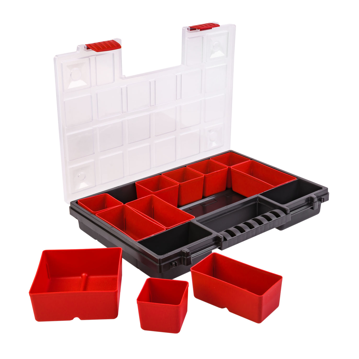 Sortimentskasten Kunststoff Sortimentsbox NORP14DUO Rot Sortierbox | eBay