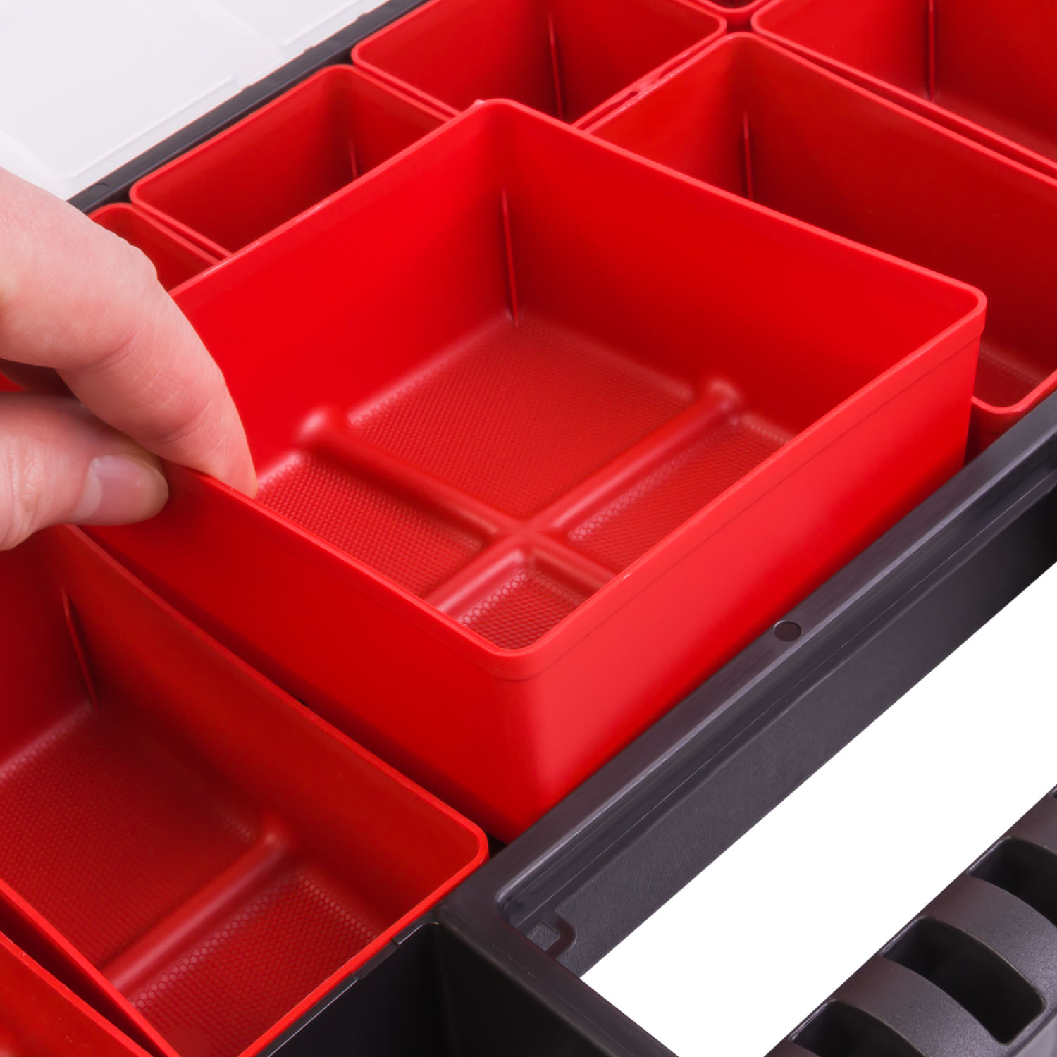 Sortimentskasten Kunststoff Sortimentsbox NORP14DUO Rot Sortierbox | eBay