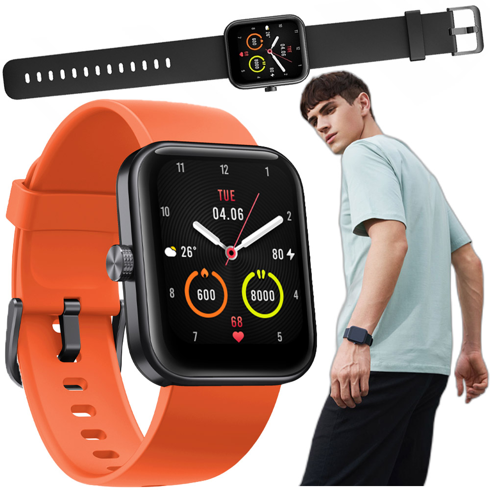 Smartwatch Maimo Watch Black - Black/Orange - Maimo | Sklep EMPIK.COM